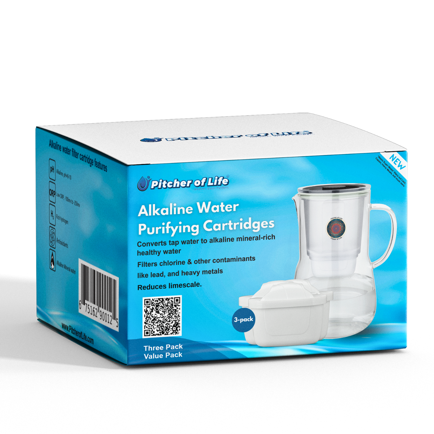 Premium New Glass Pitcher of Life filters - Life Sciences Water