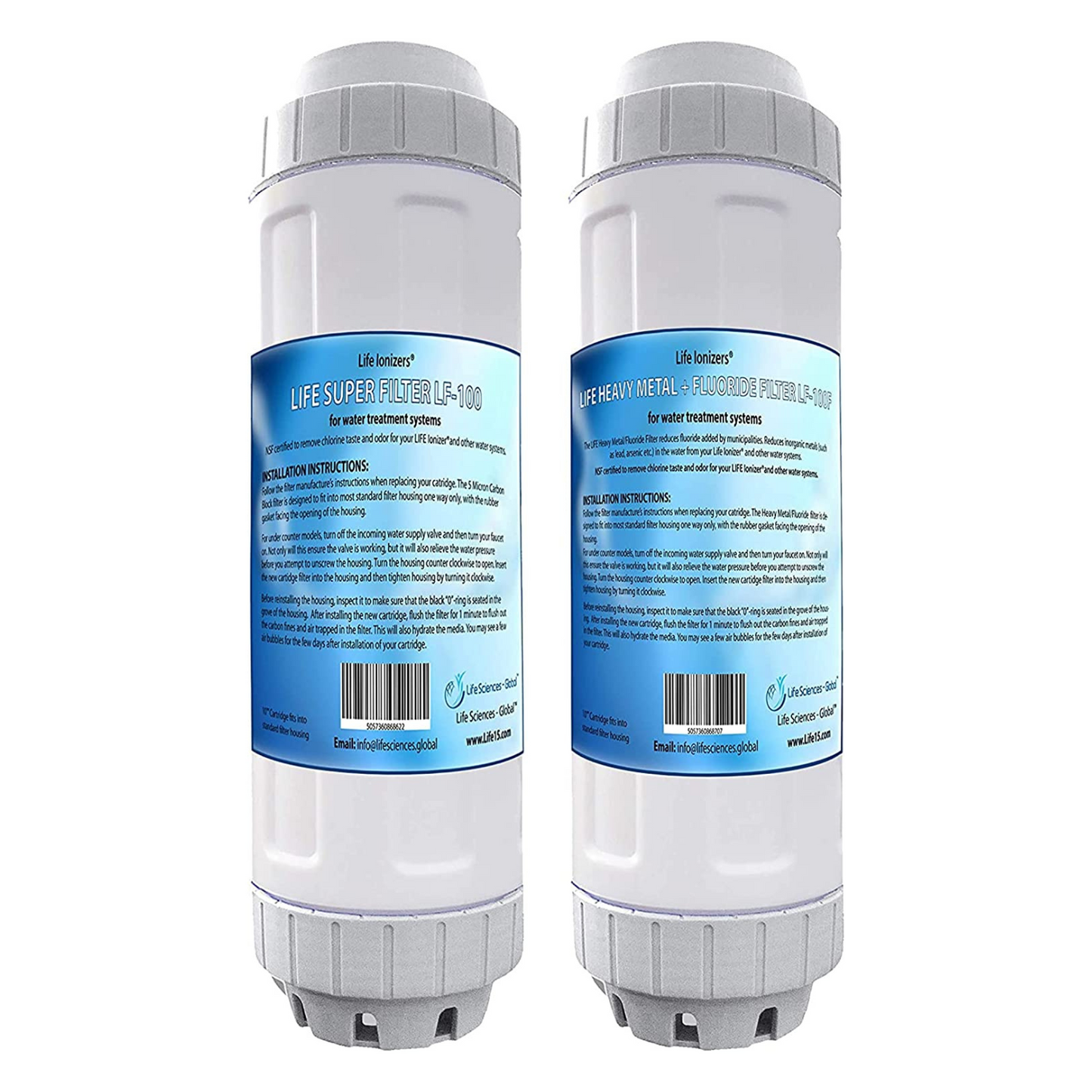 Super Filters Sets - Super Filter & Heavy Metal plus Fluoride Removal